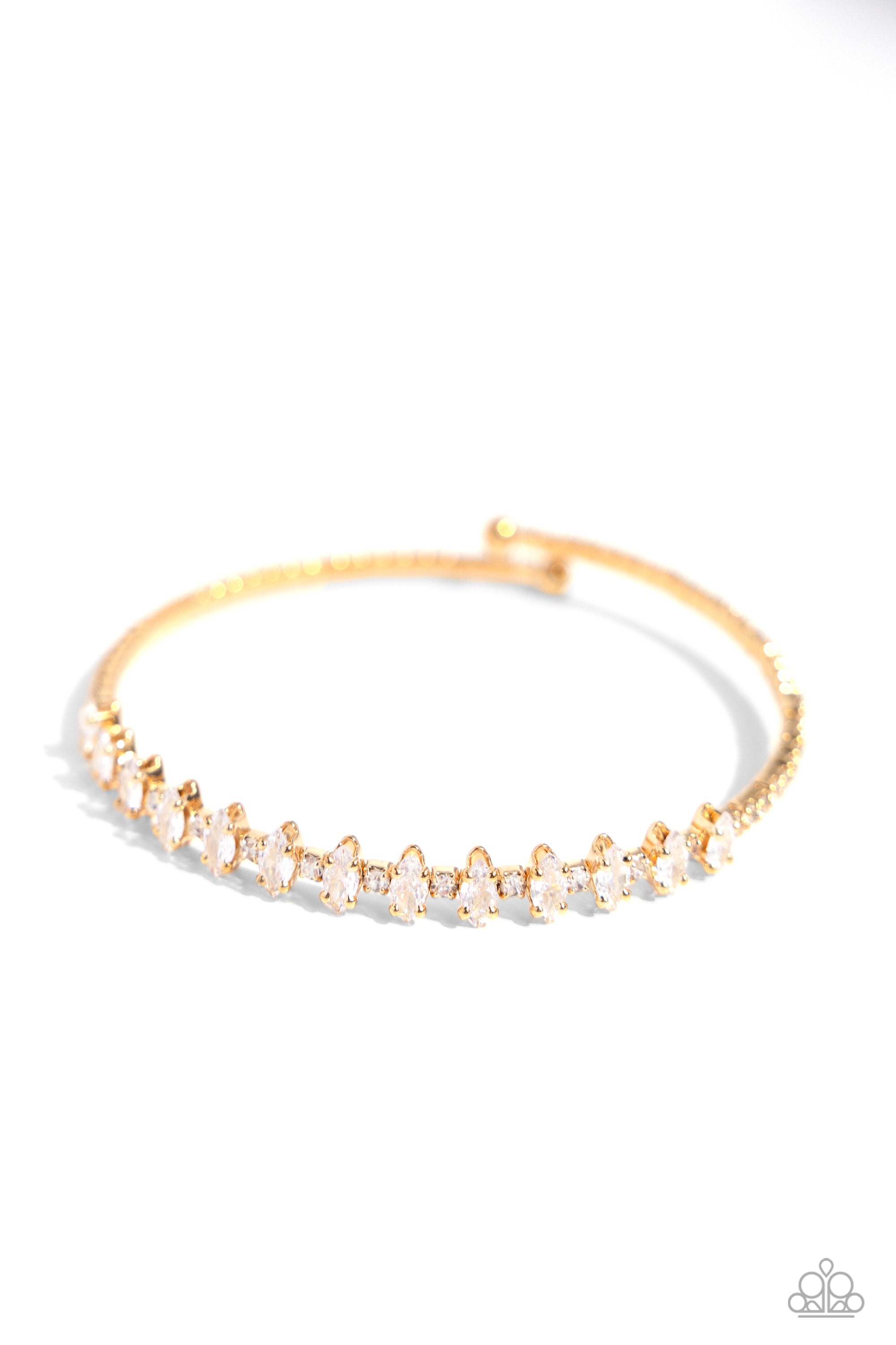 Dandy Dancer - Gold coil bracelet D049 – Blingz By Adi